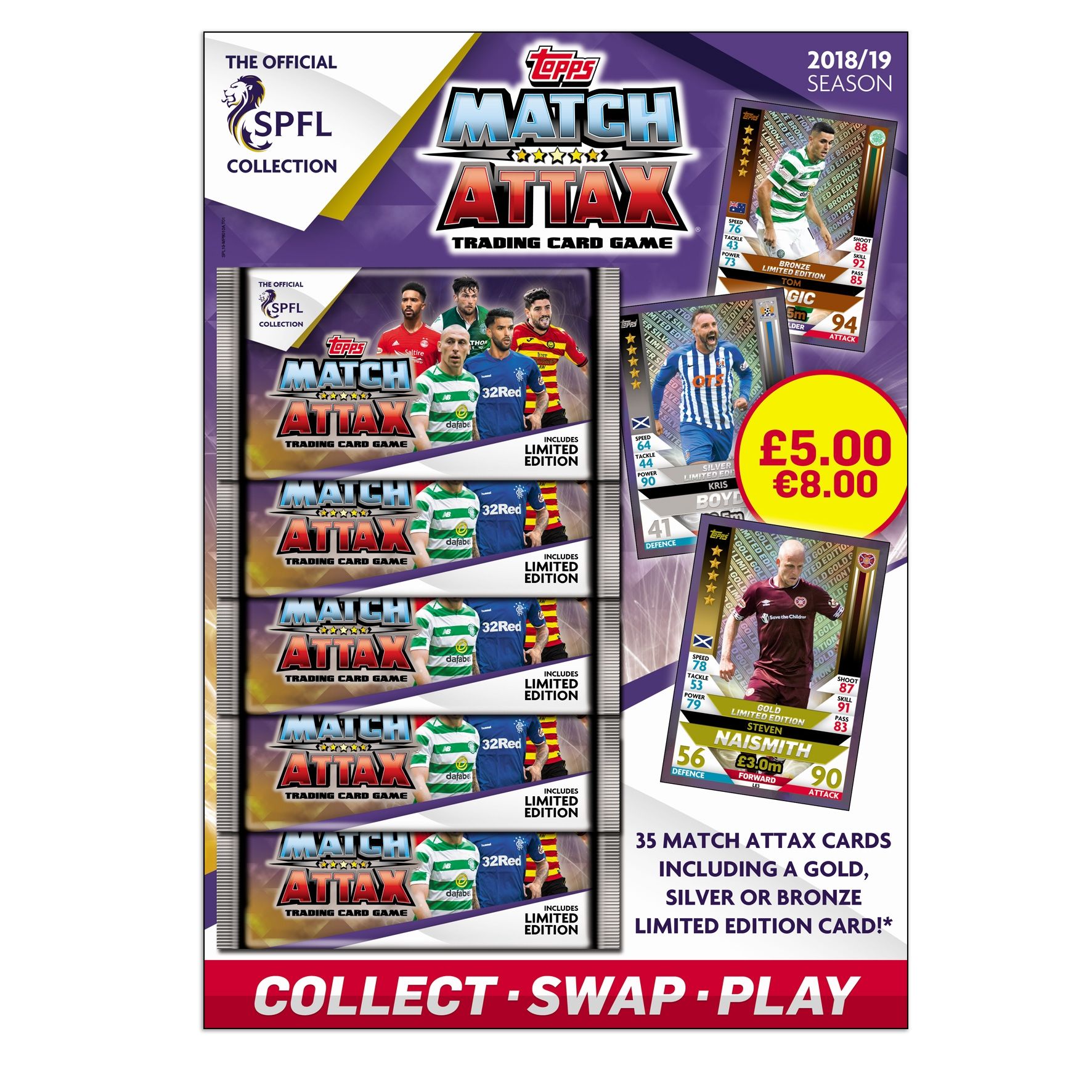 TOPPS MATCH ATTAX « SPFL 2018/19 » : fiche signalétique