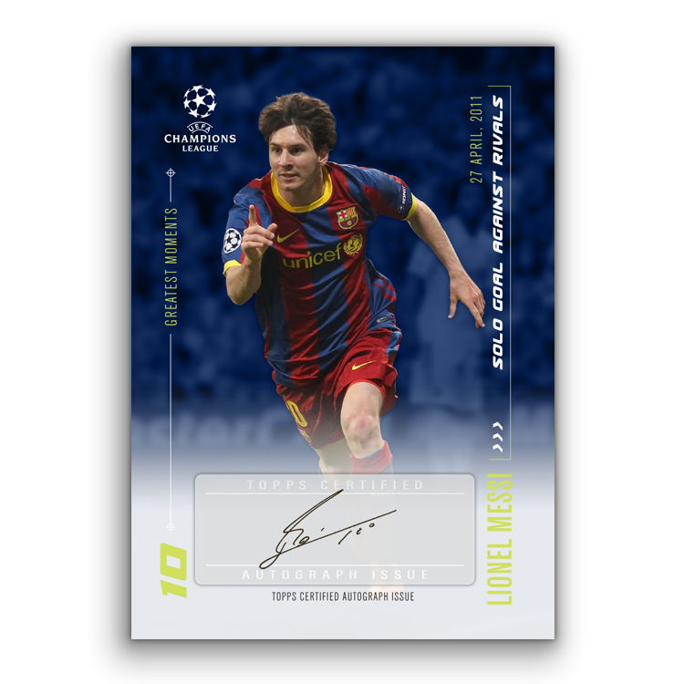 TOPPS « DESIGNED BY LIONEL MESSI » : coup d’œil