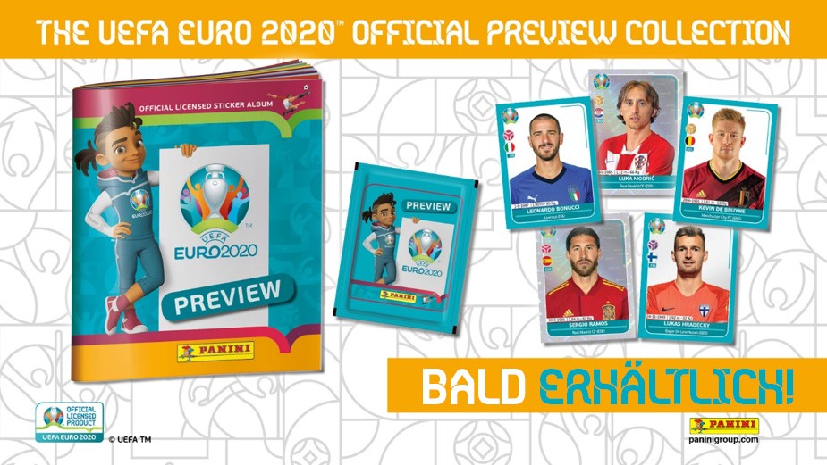 PANINI « UEFA EURO 2020 PREVIEW COLLECTION STICKERS » : premières ...