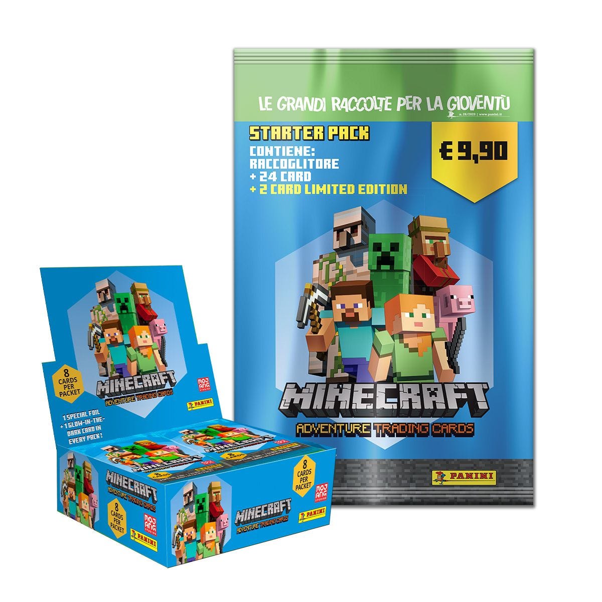 PANINI « MINECRAFT ADVENTURE TRADING CARDS » : fiche signalétique (Italie)