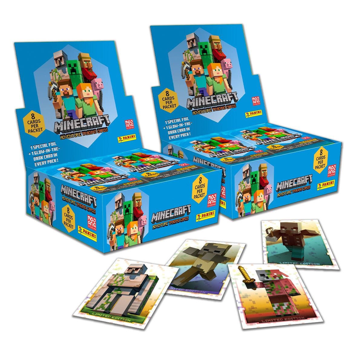 PANINI « MINECRAFT ADVENTURE TRADING CARDS » : fiche signalétique (Italie)