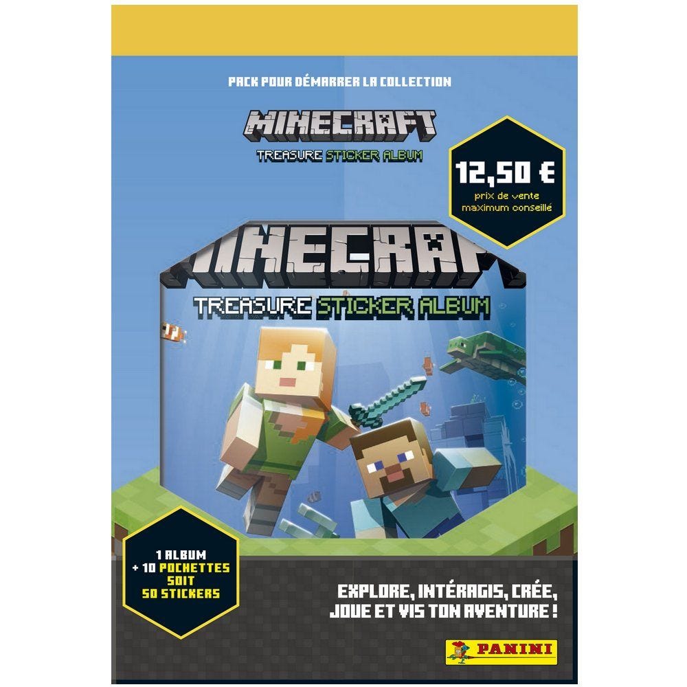 PANINI « MINECRAFT TREASURE » : fiche signalétique