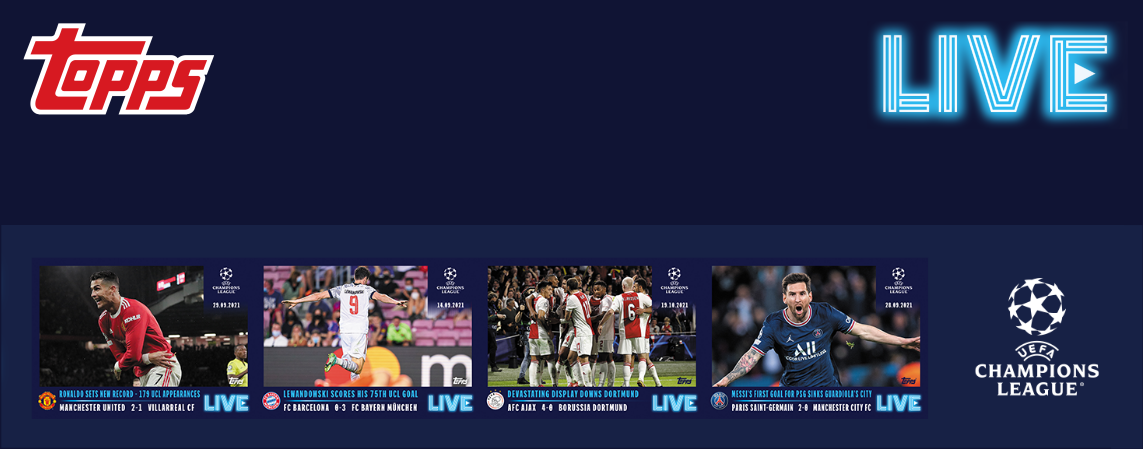 TOPPS LIVE « UEFA CHAMPIONS LEAGUE 2021/22 STICKER COLLECTION ...