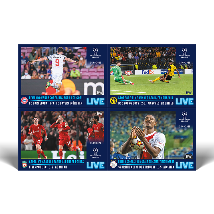TOPPS LIVE « UEFA CHAMPIONS LEAGUE 2021/22 STICKER COLLECTION ...