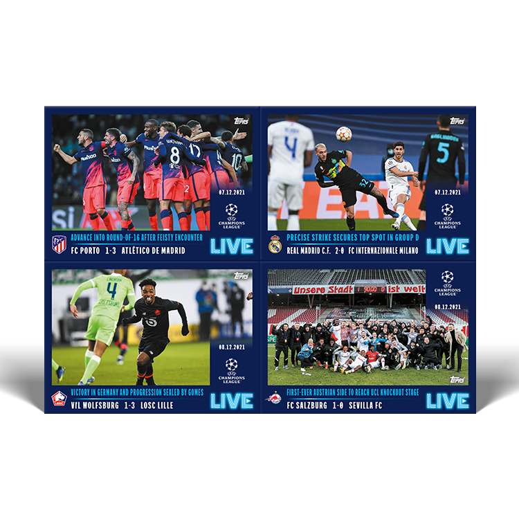 TOPPS LIVE « UEFA CHAMPIONS LEAGUE 2021/22 STICKER COLLECTION ...