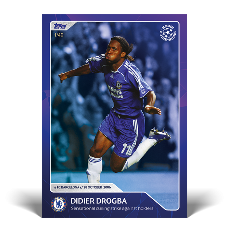 TOPPS « UEFA CHAMPIONS LEAGUE 30 SEASONS » : visuel des cartes 088 à 090