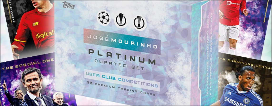 TOPPS « JOSÉ MOURINHO PLATINUM CURATED SET » : coup d’œil