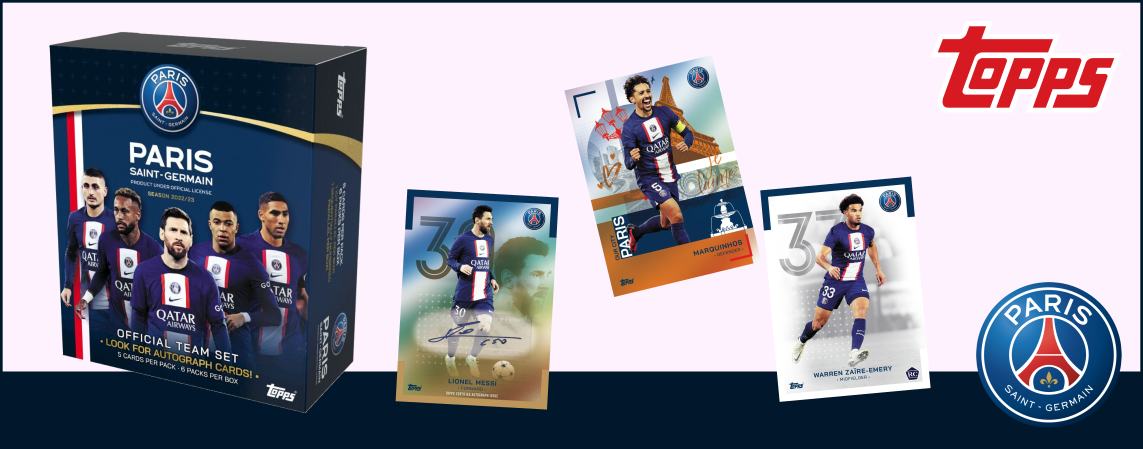 TOPPS « PARIS SAINT-GERMAIN TEAM SET 2022/23 » : coup d’œil