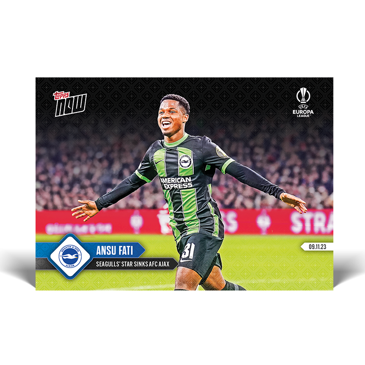 TOPPS NOW « UEFA EUROPA LEAGUE 2023/24 » : visuel des cartes 017 à 019 ...