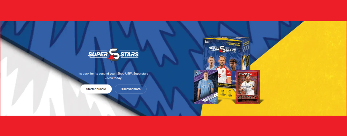 TOPPS SUPERSTARS « UEFA CLUB COMPETITIONS 2023/24 TRADING CARDS ...