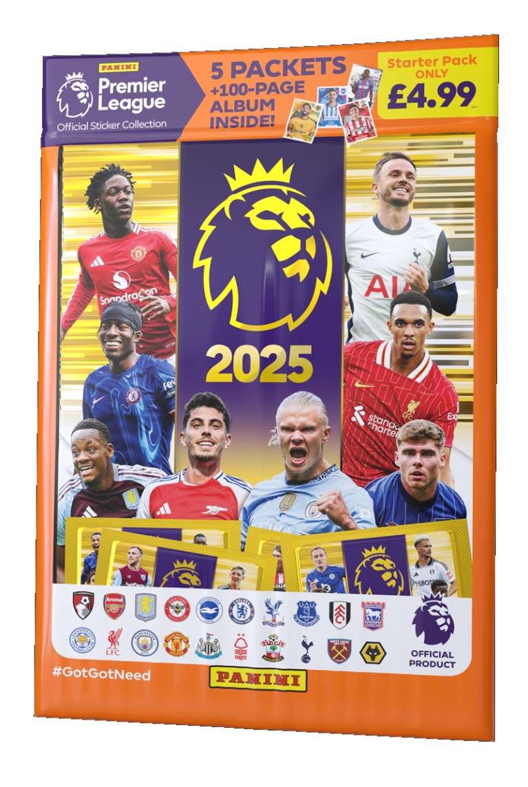PANINI « PREMIER LEAGUE STICKERS 2025 » : fiche signalétique avec check ...