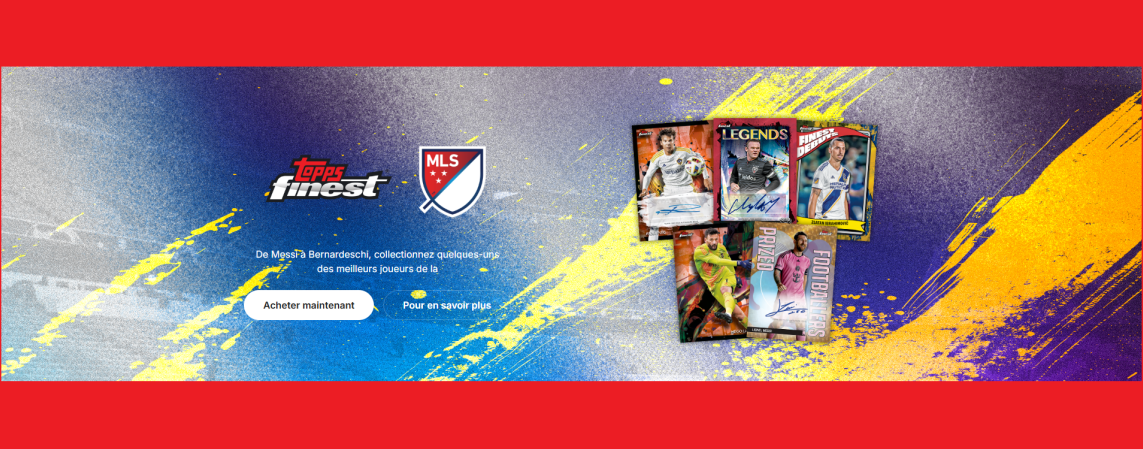 TOPPS FINEST « MLS 2024 » : fiche signalétique avec check-list (U.S.A.)