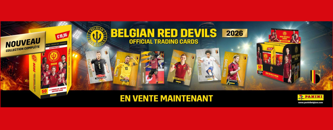 PANINI « BELGIAN RED DEVILS 2026 TRADING CARDS » : coup d’œil